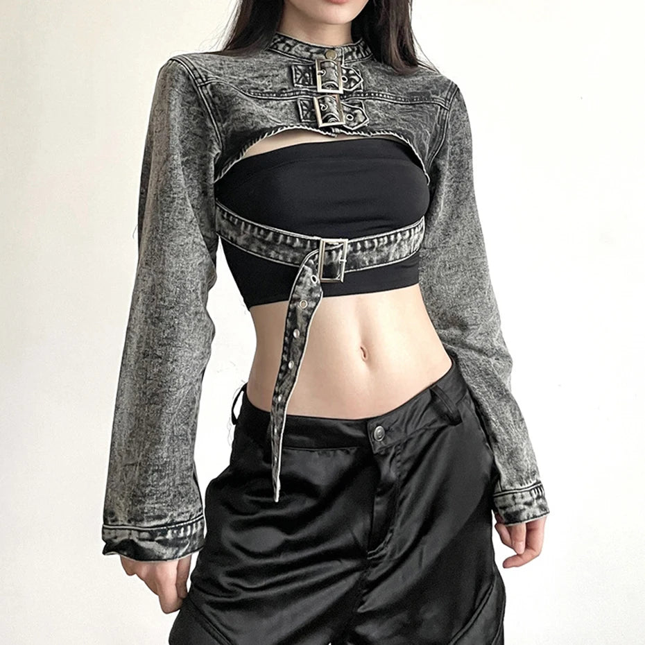 Gothic Denim Top – Goth N' Rock