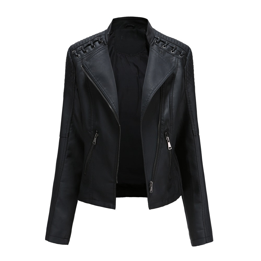Midnight Leather Jacket | Sleek Gothic Fashion & Quality – Goth N' Rock