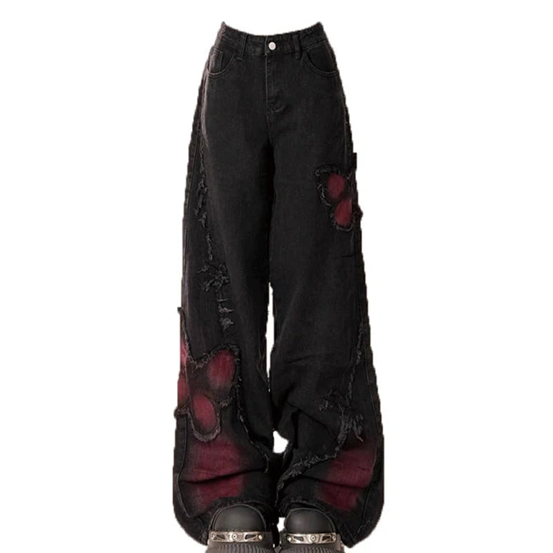 Women's Gothic Baggy Jeans | Goth N' Rock