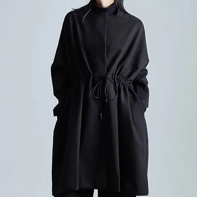 Women's Loose Fit Overcoat Black – Goth N' Rock