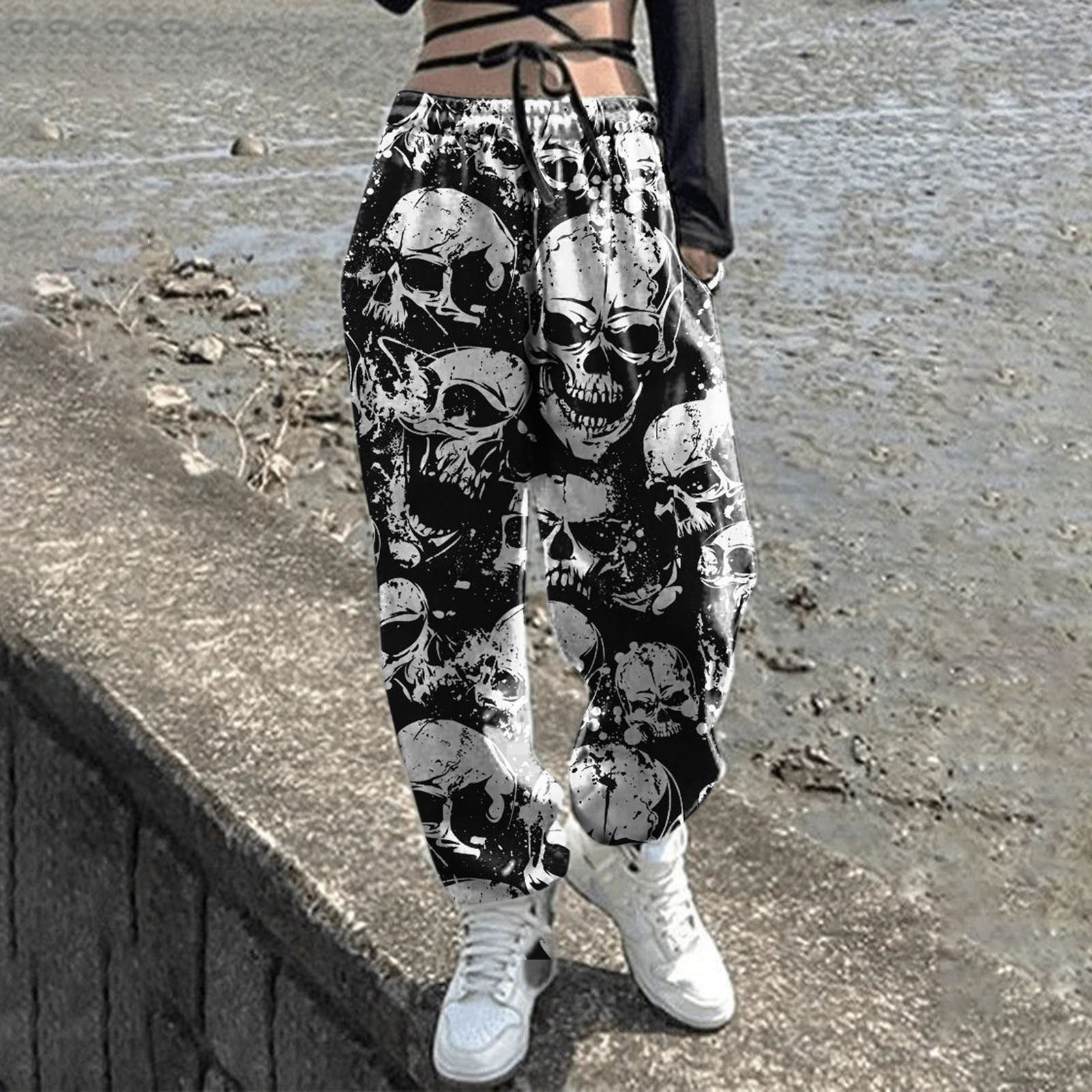 Women's Skull Sweatpants – Goth N' Rock