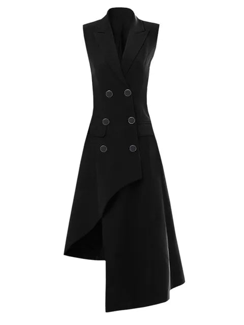 Women's Long Elegant Vest Black – Goth N' Rock