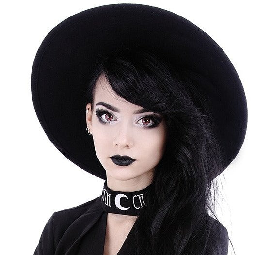 Gothic Wide Brim Witch Hat – Goth N' Rock