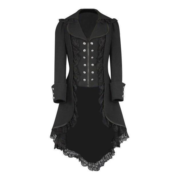 Gothic Punk Style Coat Black Coat – Goth N' Rock