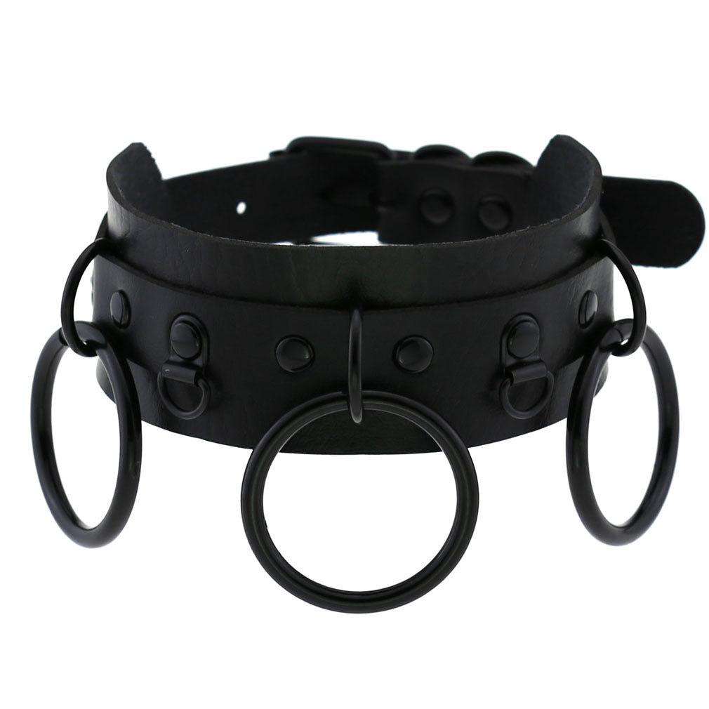 Triple Ring Collar – Goth N' Rock