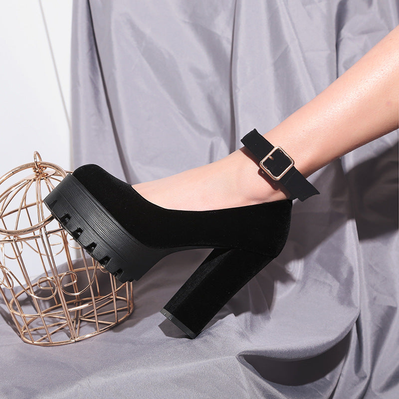 Velvet Chunky Platforms – Goth N' Rock