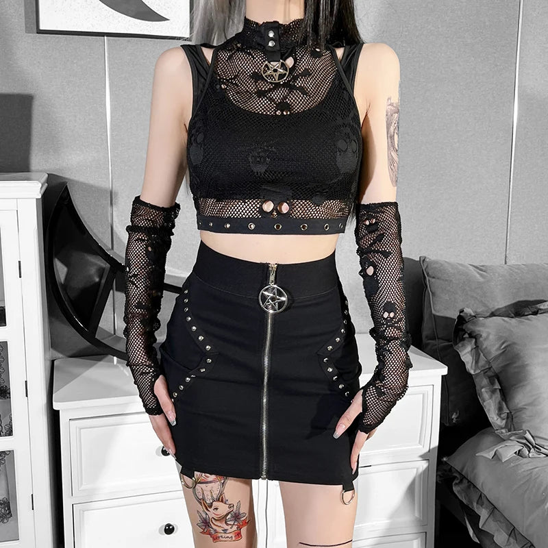 Women's Skull Top – Goth N' Rock