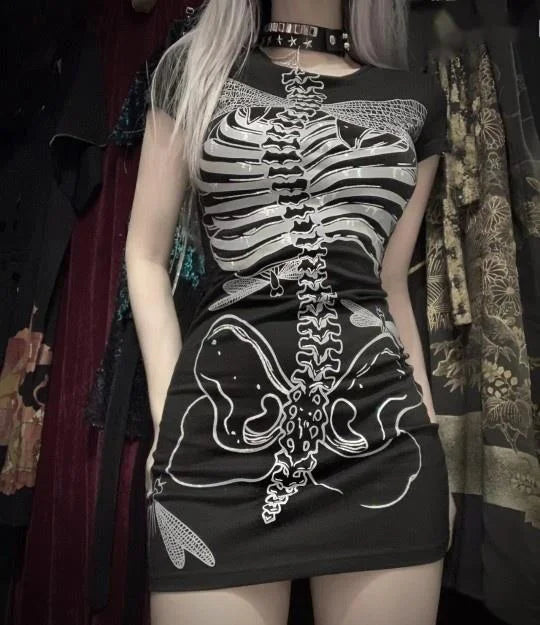 Women's Skull Dress – Goth N' Rock