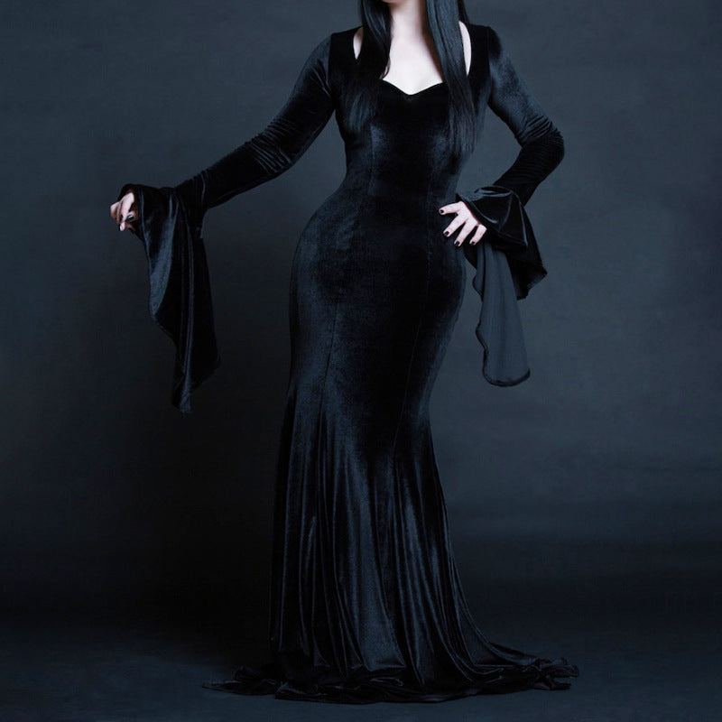 Gothic Velvet Dress – Goth N' Rock