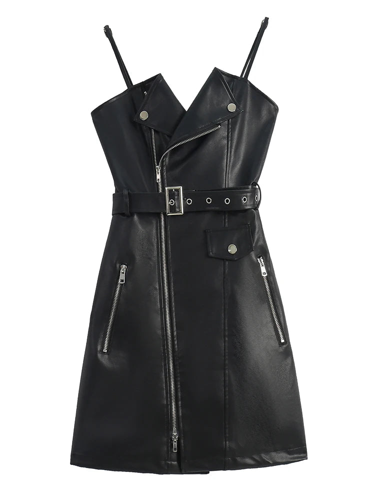 Leather Mini Dress – Goth N' Rock