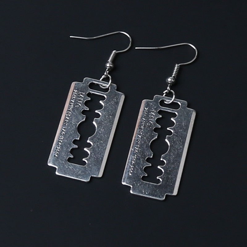 Razor Blade Earrings – Goth N' Rock