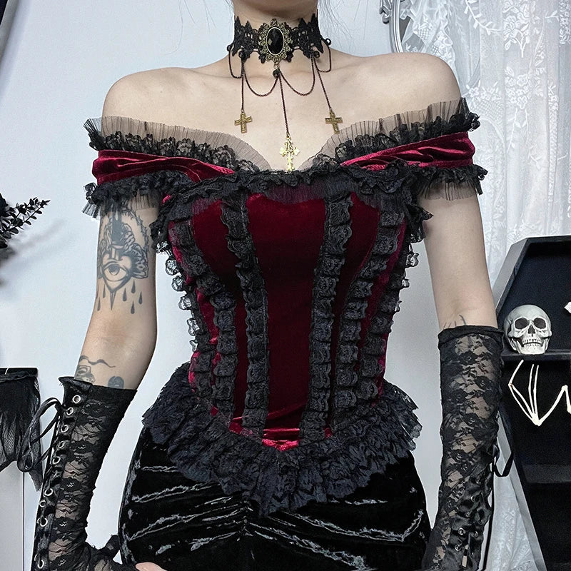 Gothic Velvet Top – Goth N' Rock