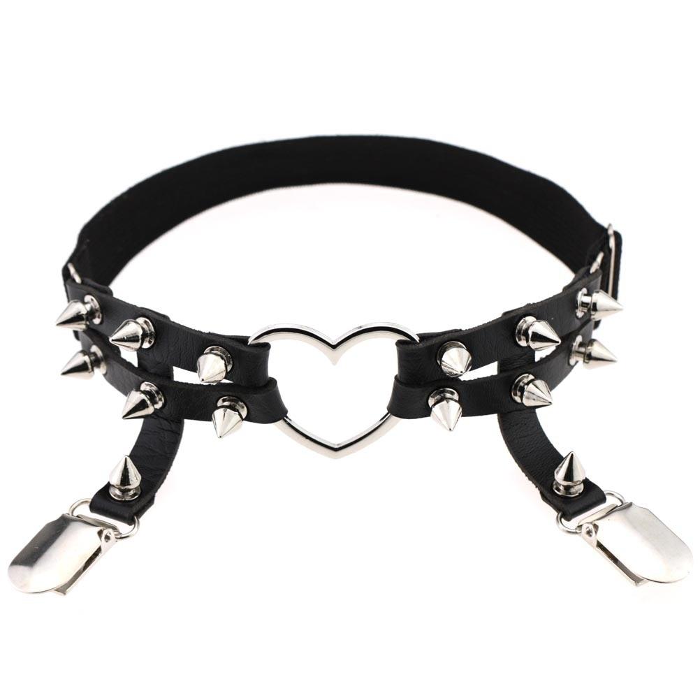 Devil Heart Garter – Goth N' Rock