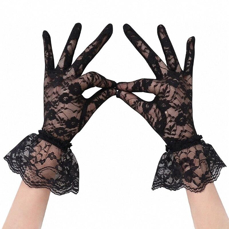 Floral Pattern Gloves – Goth N' Rock