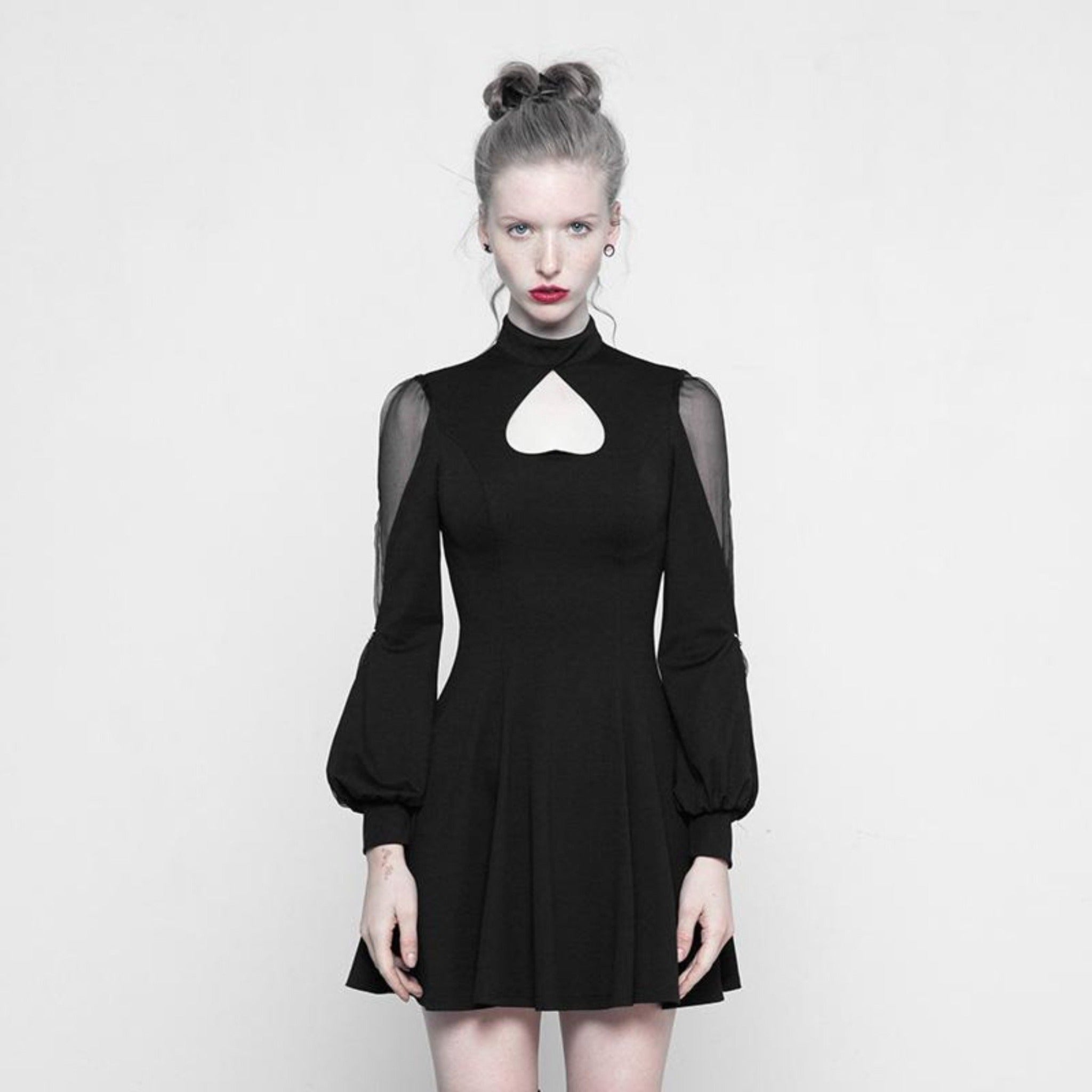 Inverted Heart Dress – Goth N' Rock