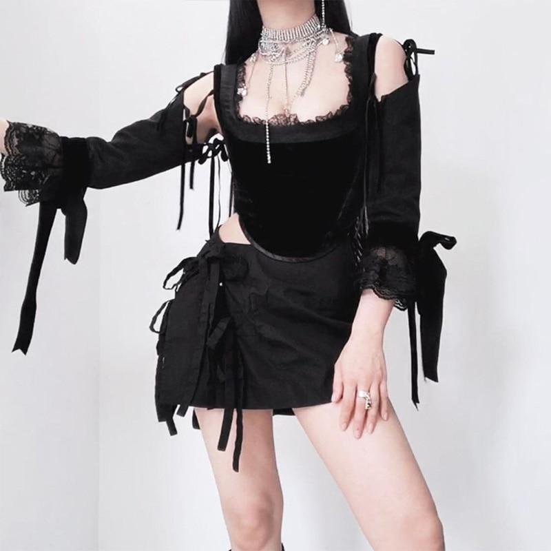 'Velvet Thrills' Crop Top – Goth N' Rock