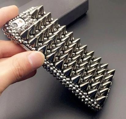 Spiked Phone Case for iPhone | Edgy Gothic Accessory – Goth N' Rock